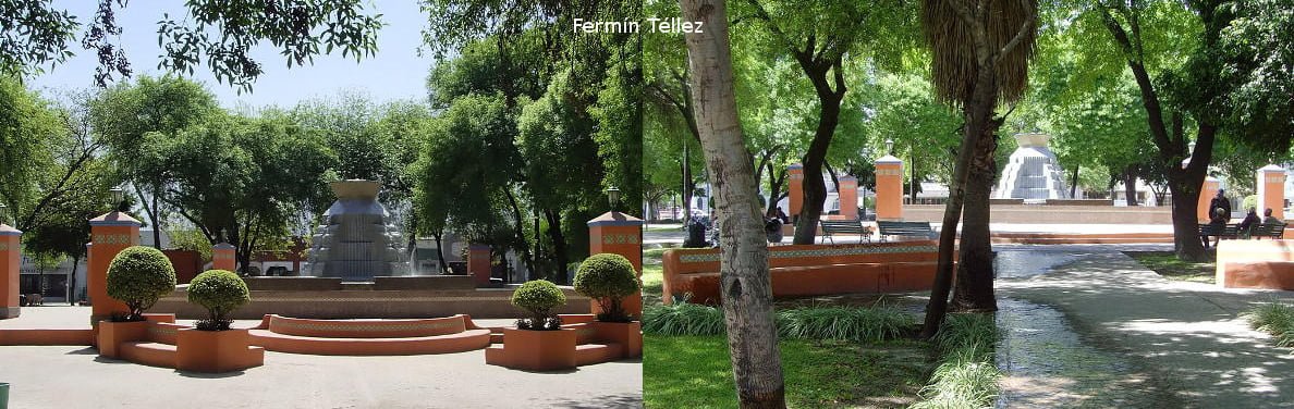 El paso del tiempo en la Plaza del Chorro de Monterrey